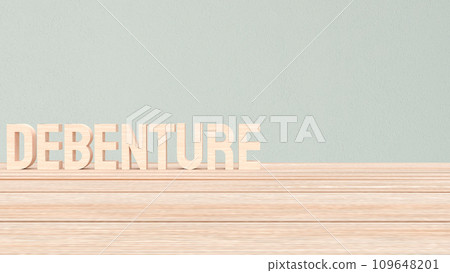 The Debenture text for Business concept 3d... - Stock Illustration ...