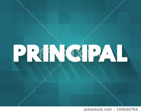 Principal - the most important or senior person... - Stock Illustration ...