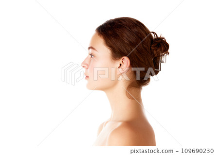 Female Side Profile Brunette