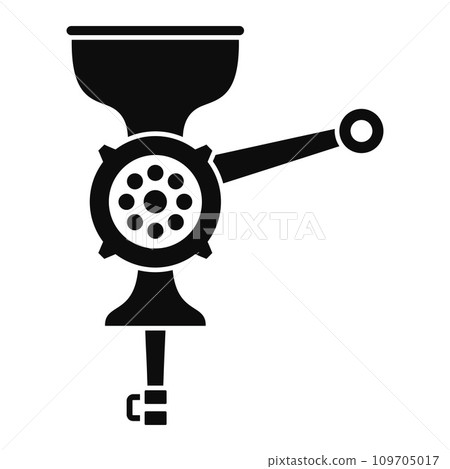Hand meat grinder icon. Simple illustration of...-插圖素材 [109705017 ...