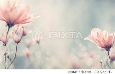 Spring flowers create a smooth background-插圖素材 [109766219] - PIXTA圖庫