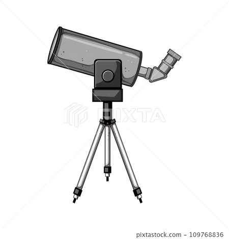 sky telescope cartoon vector illustration - Stock Illustration ...