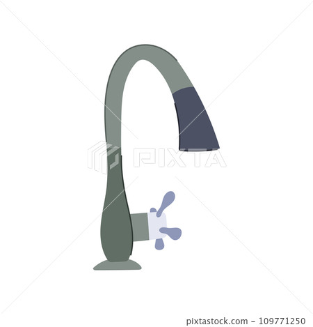 furniture kitchen faucet cartoon vector... - Stock Illustration ...