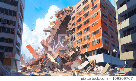 Anime style illustration landscape of a... - Stock Illustration ...