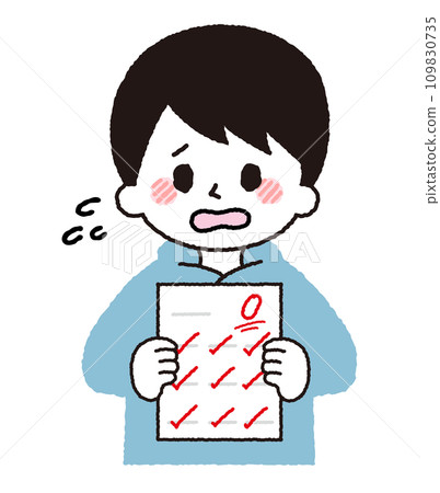 Test results. A child who scores 0 points. - Stock Illustration ...