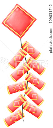 Set off firecrackers to celebrate.-插圖素材 [109831742] - PIXTA圖庫