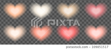 Aura Y2K Peach colored hearts collection. Set... - Stock Illustration ...