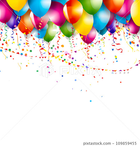 Vibrant Party Banners Events with Colorful and... - Stock Illustration ...