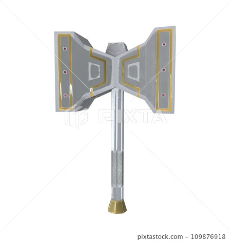 God Hammer isolated on white background - Stock Illustration [109876918 ...