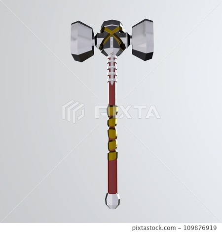 God Hammer isolated on white background-插圖素材 [109876919] - PIXTA圖庫