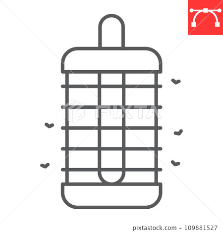 Insect trap line icon, pest control and kill... - Stock Illustration ...