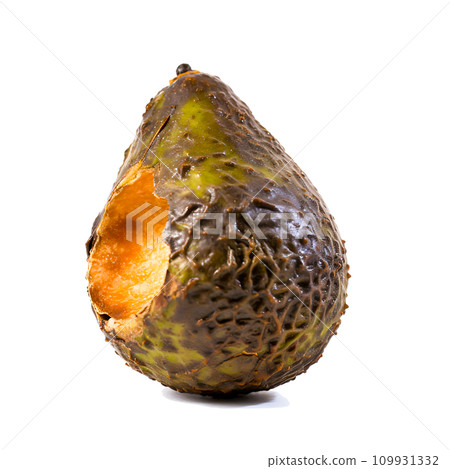 Decay of Nutritional Essence Rotten Avocado... - Stock Illustration ...