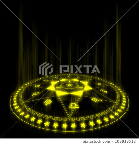 Yellow magic circle - Stock Illustration [109938518] - PIXTA