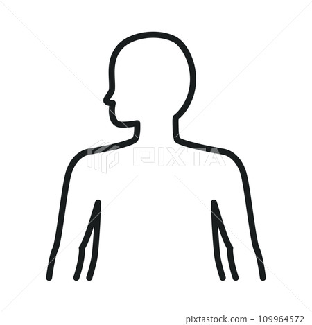 Upper body (human body parts series) - Stock Illustration [109964572 ...