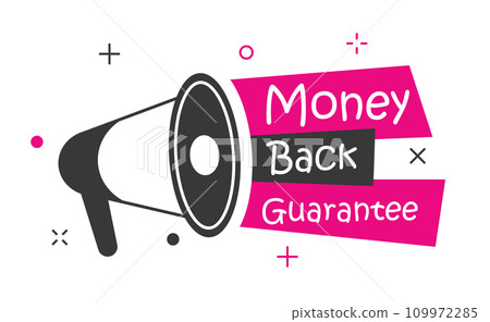 Money back guarantee. Concept of cashback.... - Stock Illustration ...