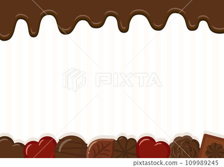 Melted Chocolate Border Chocolate Dripping Borders Clip Art Etsy