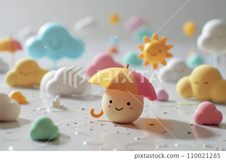 Cute weather forecast icon-2 - Stock Illustration [110021285] - PIXTA