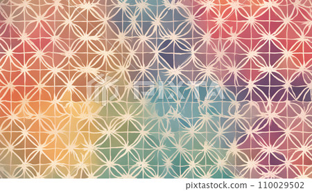 Colorful Japanese pattern background material - Stock Illustration ...