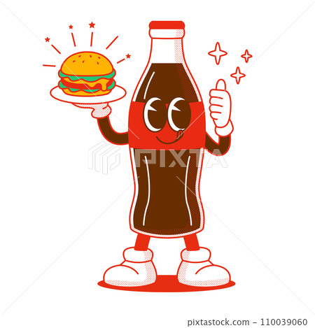 Cola character who thumbs up while holding a...-插圖素材 [110039060] - PIXTA圖庫