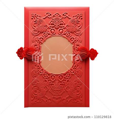 AI-generated content. Red Hong Bao cut out on a...-插圖素材 [110129818 ...