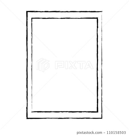 Vertical Rectangle Shape Clip Art Rectangle With Uneven Edge. A Set Of