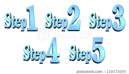 3DCG characters [Step1/Step2/Step3/Step4/Step5]... - Stock Illustration ...