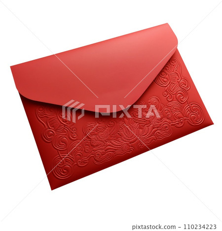 AI-generated content. Red Hong Bao cut out on a... - Stock Illustration ...