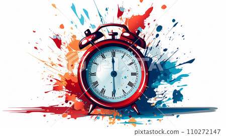 Time is money: The irresistible clock of fate:... - Stock Illustration ...