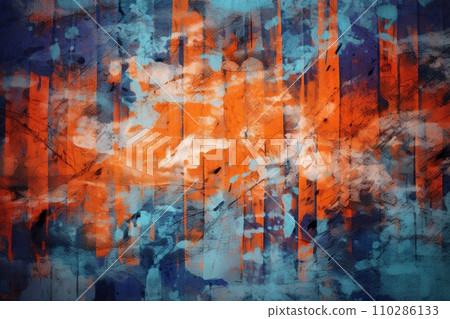 Chaotic Abstract Background with Blue Scratches... - Stock Illustration ...