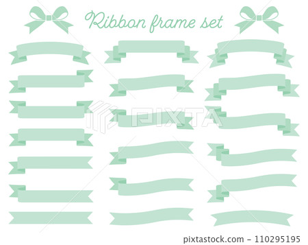 Ribbon frame set - Stock Illustration [110295195] - PIXTA