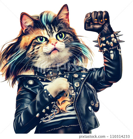 cat protesting - Stock Illustration [110314233] - PIXTA