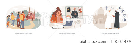 Doctrine of god isolated concept vector... - Stock Illustration ...