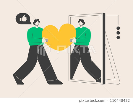 Self-image abstract concept vector illustration. - Stock Illustration ...