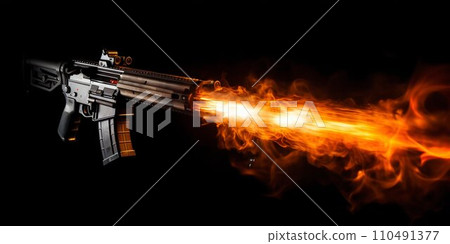Machine Gun Muzzle Flash