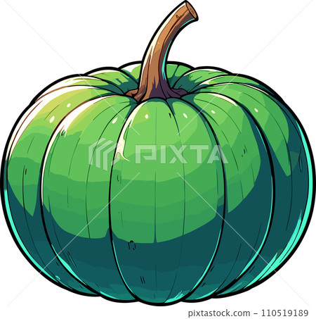 Green Pumpkin Clipart