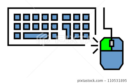 Illustration explaining how to use a mouse to... - Stock Illustration ...