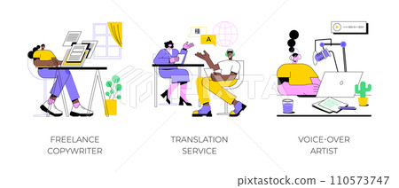 On-demand services isolated cartoon vector... - Stock Illustration ...