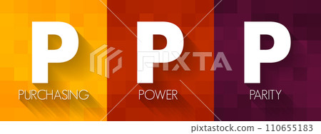 PPP Purchasing Power Parity - measurement of... - Stock Illustration ...