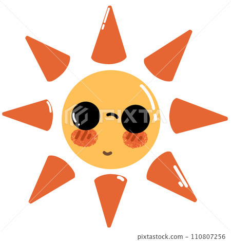 Summer sun cute - Stock Illustration [110807256] - PIXTA