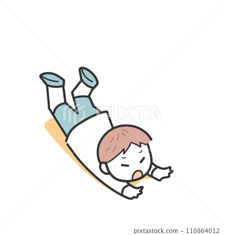 child falling down - Stock Illustration [110864012] - PIXTA