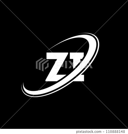 ZI Z I letter logo design. Initial letter ZI... - Stock Illustration ...