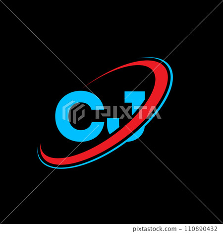 CJ C J letter logo design. Initial letter CJ...-插圖素材 [110890432] - PIXTA圖庫