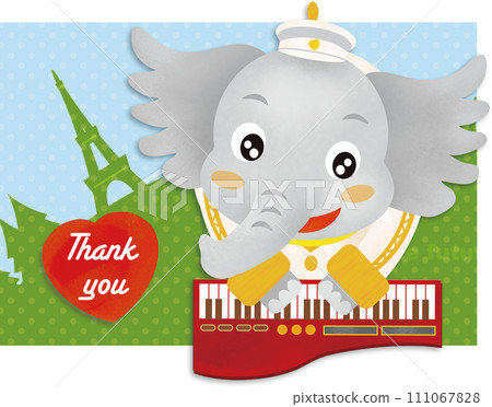 Elephant's thanks card - Stock Illustration [111067828] - PIXTA