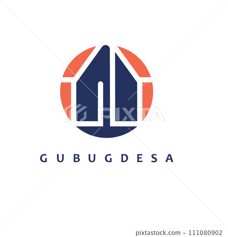 GD letter house icon vector concept design... - Stock Illustration ...