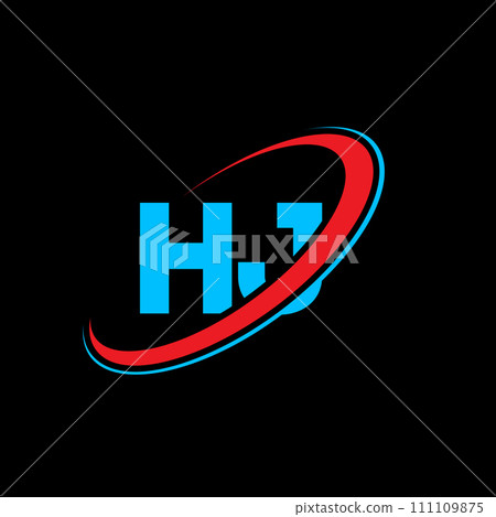 HJ H J letter logo design. Initial letter HJ... - Stock Illustration ...