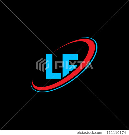 LF L F letter logo design. Initial letter LF... - Stock Illustration [111110174] - PIXTA