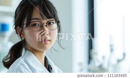 Female researcher_2 Generative AI - Stock Illustration [111163495] - PIXTA