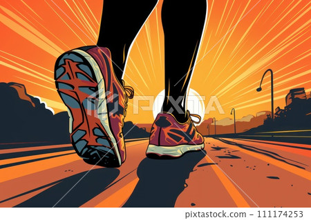 marathon poster design abstract background - Stock Illustration ...