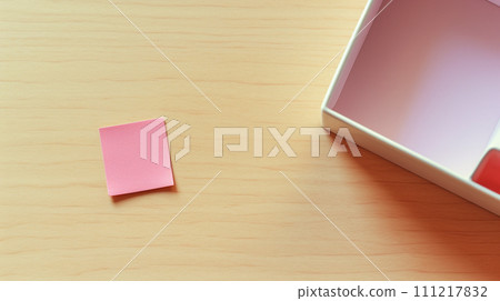 small sticky note on the desk - Stock Illustration [111217832] - PIXTA