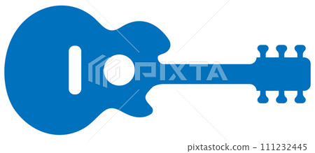 guitar icon blue - Stock Illustration [111232445] - PIXTA